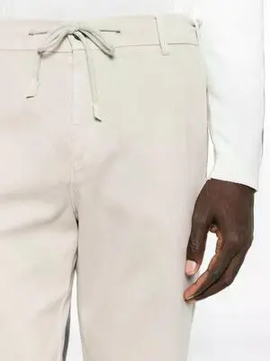 Eleventy Drawstring-waistband Tapered Trousers