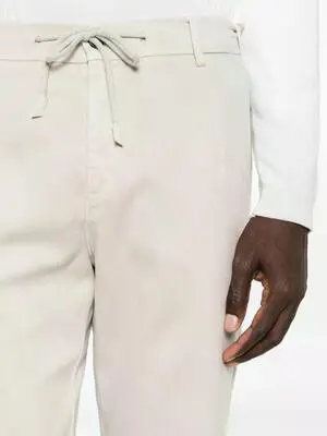 Eleventy Drawstring-waistband Tapered Trousers - Grey