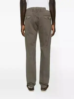 Eleventy Pleated Drawstring Trousers - Grey