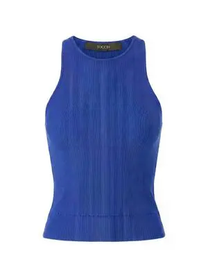 TOCCIN Avery Ribbed Racerback Tank Top - Blue