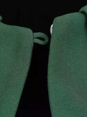 Safiyaa Cropped Layered-detail Cape - Green