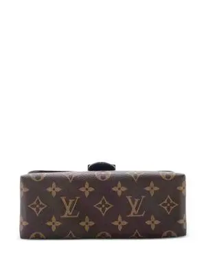 LOUIS VUITTON Locky Handbag Monogram Canvas With Leather Bb Satchel - Blue