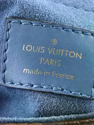 LOUIS VUITTON Locky Handbag Monogram Canvas With Leather Bb Satchel - Blue