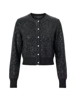 TOCCIN Mollie Sequin-embellished Cardigan - Black