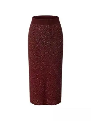 TOCCIN Alisha Sequin-embellished Midi Skirt - Red