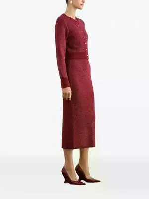TOCCIN Alisha Sequin-embellished Midi Skirt