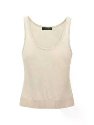 TOCCIN Lani Scoop-neck Tank Top - Neutrals