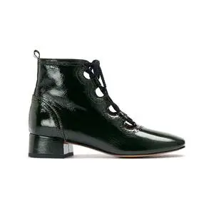 NAGUISA Elur Oliva Gloss Ankle Boots