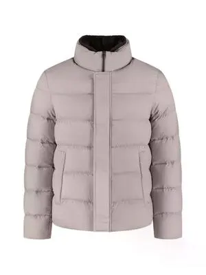 Herno Quilted Jacket With Shearling Trim