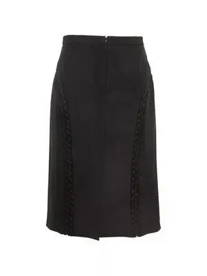 Elie Saab Embellished Midi Pencil Skirt