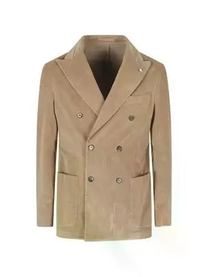 L.B.M. Double-breasted Corduroy Blazer