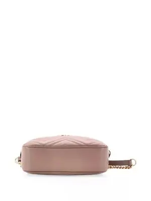 Gucci Gg Marmont Shoulder Bag Matelasse Leather Small Crossbody Bag - Neutrals