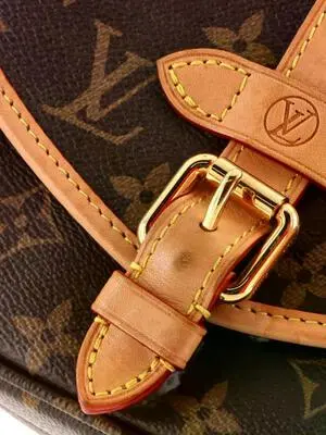 LOUIS VUITTON Saumur Bb Monogram Canvas Crossbody Bag