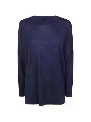 Laboratorio Capri Fine-knit Drop-shoulder Pullover