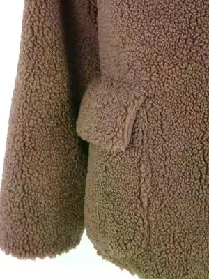 BETTA CORRADI Teddy Texture Notched Lapels Coat