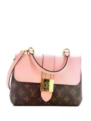 LOUIS VUITTON Monogram Canvas And Leather Satchel - Pink