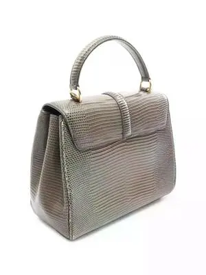 Celine 16 Small Lizard-effect Tote Bag
