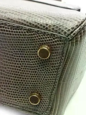 Celine 16 Small Lizard-effect Tote Bag