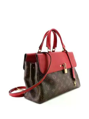LOUIS VUITTON Monogram Canvas And Leather Venus Satchel - Red