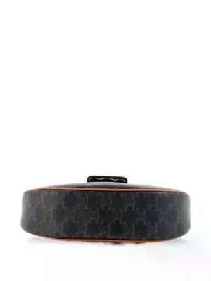 Celine Ava Triomphe Shoulder Bag In Coated Canvas