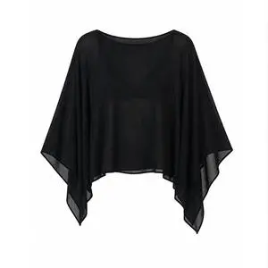 TOHEN Astor Silk Blend Cape Top