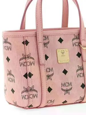 Mcm X-mini Toni Visetos Monogram Top-zip Tote Bag