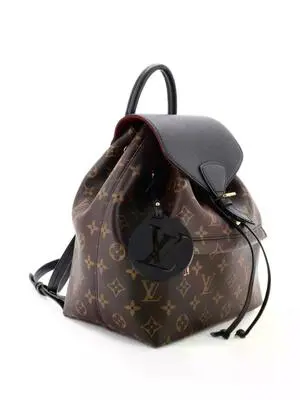 LOUIS VUITTON Montsouris Nm Monogram Canvas With Leather Pm Backpack