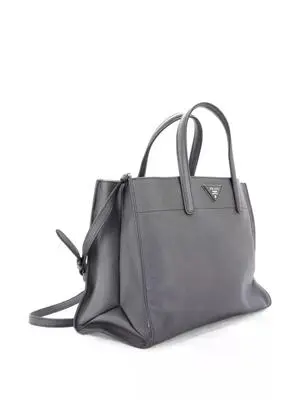 Prada Soft Triple Pocket Convertible Saffiano Leather Tote Bag