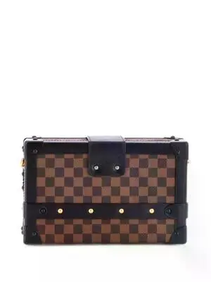 LOUIS VUITTON Petite Malle Handbag Damier Clutch Bag - Black