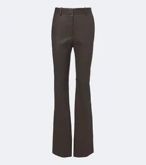 JOSEPH Tarifa Leather Flared Trousers