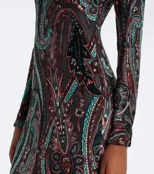 Etro Paisley Embroidered Gown