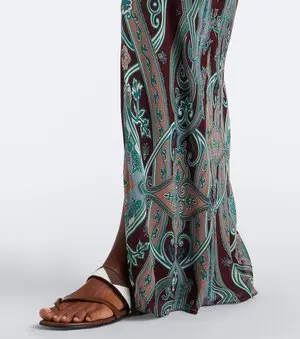 Veronica Beard Daciana Printed Silk Georgette Maxi Dress