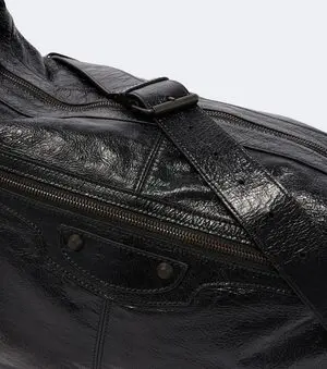 Balenciaga Le City Moto Leather Shoulder Bag