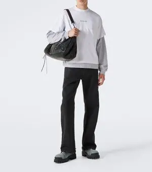 Balenciaga Le City Moto Leather Shoulder Bag