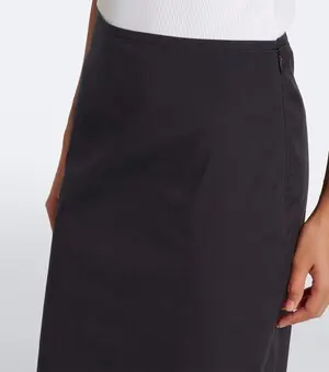 Miu Miu Cotton-blend Poplin Pencil Skirt