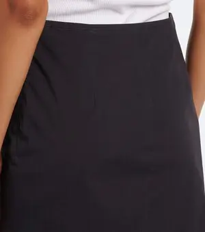 Miu Miu Cotton-blend Poplin Pencil Skirt