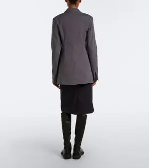 Miu Miu Cotton-blend Poplin Pencil Skirt