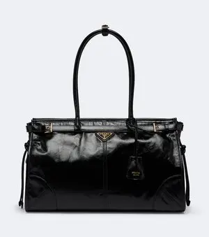 Prada Bonnie Leather Top-handle Bag