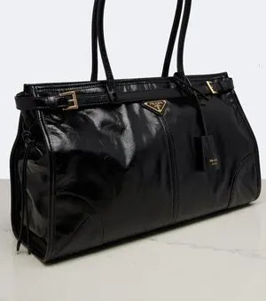 Prada Bonnie Leather Top-handle Bag