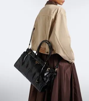 Prada Bonnie Leather Top-handle Bag