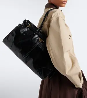 Prada Bonnie Leather Top-handle Bag