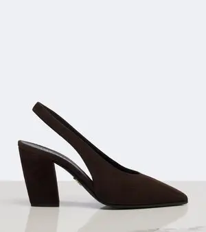 Prada Suede Slingback Pumps