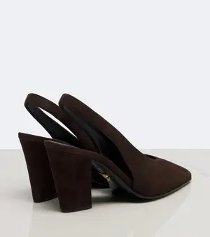 Prada Suede Slingback Pumps