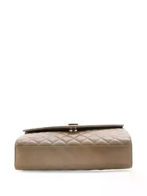 Saint Laurent Classic Monogram Envelope Satchel Mixed Matelasse Leather Medium Shoulder Bag