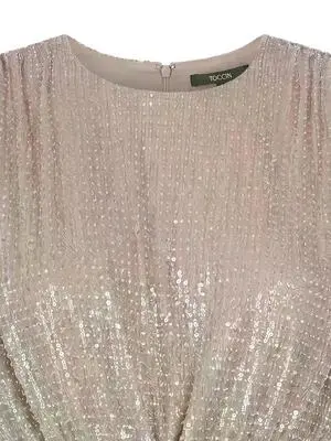 TOCCIN Talon Sequin-embellished Top