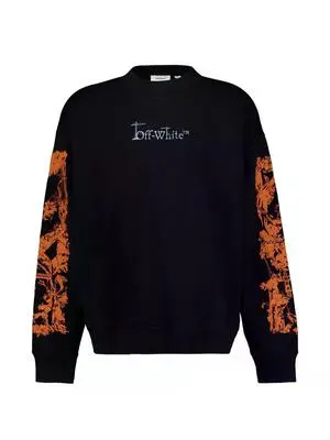 Off-White Graphic-print Cotton Sweatshirt