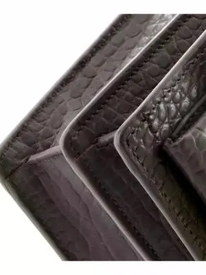 Saint Laurent Sunset Crocodile Embossed Leather Medium Crossbody Bag