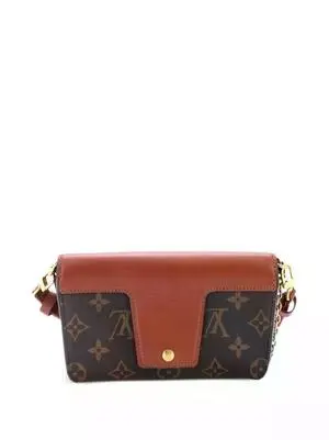 LOUIS VUITTON Monogram Canvas And Leather Padlock On Strap Crossbody Bag