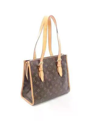 LOUIS VUITTON 2007 Popincourt Monogram Tote Bag - Brown