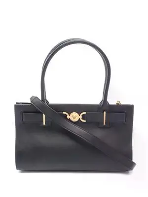 Versace 2010s 95 Medusa Tote Bag - Black